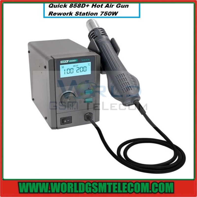 Quick 858D+ Hot Air Gun Soldering Station 750W - WORLD GSM STORE
